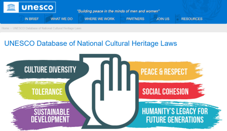 UNESCO Database of National Cultural Heritage Laws | ICCROM | Our Collections Matter